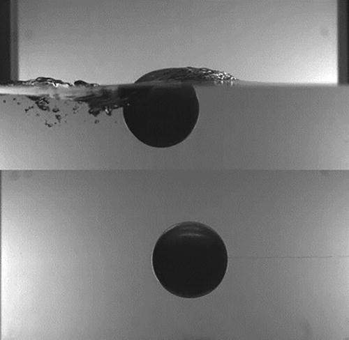 Hydrodynamic regimes and drag on horizontally pulled floating spheres ...