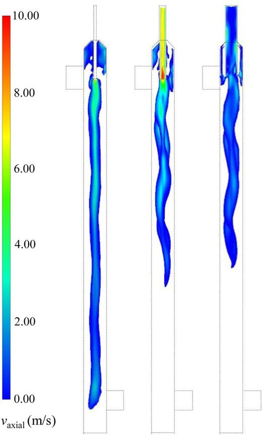 Oil-water separation in a cylindrical cyclone with vortex finder ...
