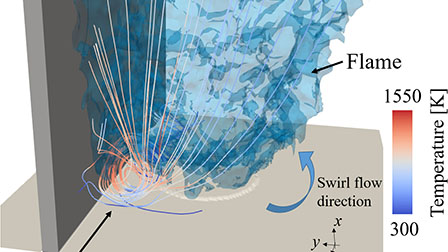 Numerical investigation of wall effects on combustion noise from a lean-premixed hydrogen/air ...