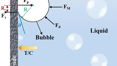 Insight into pH-controlled bubble dynamics on a Pt electrode during ...