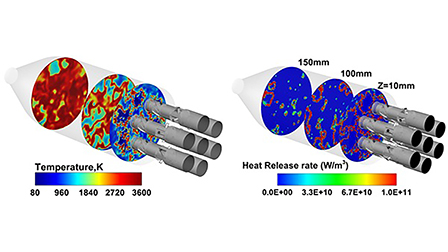 Numerical investigation of supercritical combustion dynamics in a multi ...