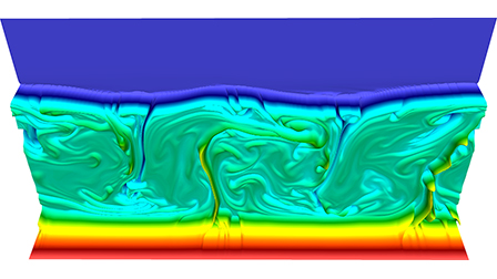 Flow and heat transfer regimes in Rayleigh–Bénard convection with a ...