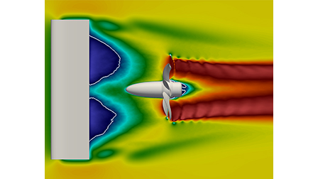 Acoustic far field of a propeller working in the wake of a hydrofoil ...