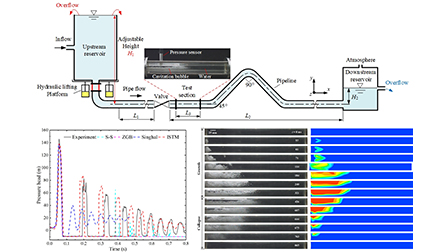 Dynamics of large cavity induced by valve closure in an undulating ...