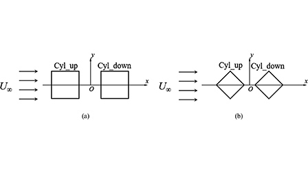 Effects of spacing ratio on vortex-induced vibration of twin tandem diamond cylinders in a ...
