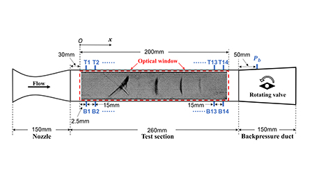 Influence of the rising rate of backpressure on the upstream motion ...