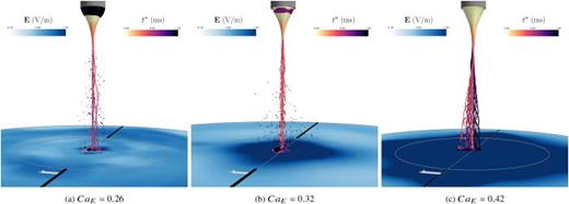 Dynamics of three-dimensional electrohydrodynamic instabilities on ...