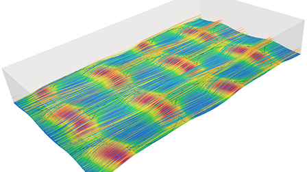 The thermo-aerodynamic performance of turbulent channel flow over dimples of different sizes ...