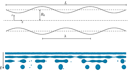 Liquid thread breakup and the formation of satellite droplets | Physics ...