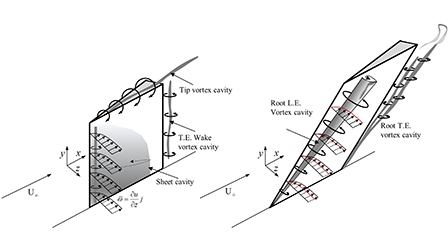 Experimental and numerical study on the effects of sweep angle on ...