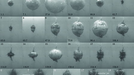 Experimental study of underwater explosions below a free surface ...