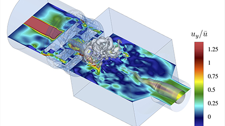 On the robustness and accuracy of large-eddy simulation in predicting complex internal flow of a ...