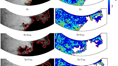 Flame propagation patterns and local flame features of an annular ...