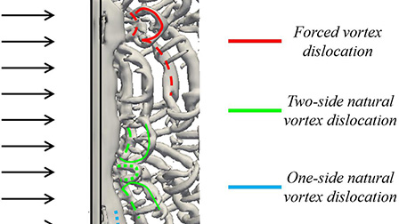 Coexistence of natural and forced vortex dislocations in step cylinder ...