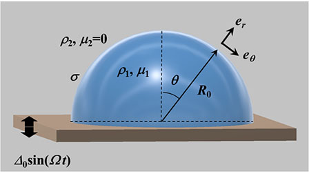 Theoretical study on the interfacial instability of a spherical droplet ...