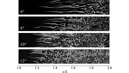 Investigation of streamwise streak characteristics over a compression ...