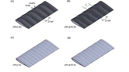 Noise reduction of an airfoil model covered by bio-inspired herringbone ...