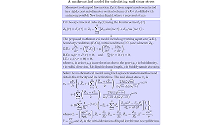 A generalized mathematical model for the damped free motion of a liquid ...