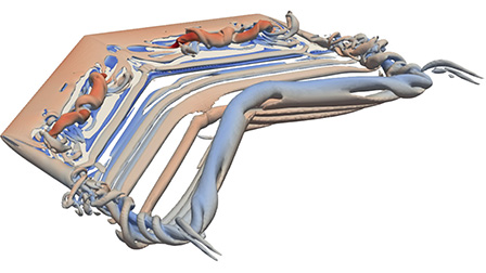 Effect of sweep angle on three-dimensional vortex dynamics over ...