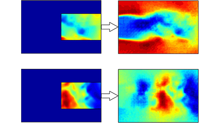 Flow field recovery in restricted domains using a generative adversarial network framework ...