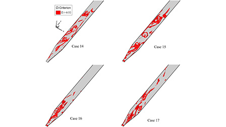 Analyzing the threshold angles for vortex formation in shallow water ...
