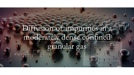 Diffusion of impurities in a moderately dense confined granular gas ...