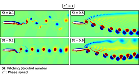 Hydrodynamics and propulsion of a hydrofoil undergoing leading-edge ...
