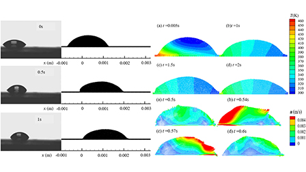 Numerical simulations of thermal capillary migration of a droplet on a ...