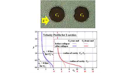 Viscous flow and collapse of macroscopic cavities in a granular ...