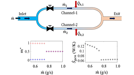 Using entropy balance to determine multiphase flow distribution in ...