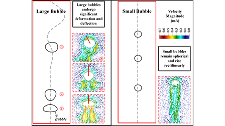 Investigation of the bubble deflection using graphics processing unit accelerated multiple ...