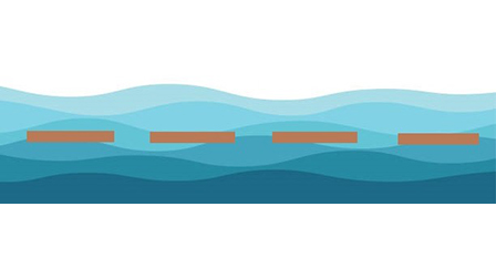 The study of water wave scattering by series of submerged elastic ...