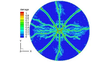 Numerical analysis of ice-breaking effects induced by two interacting ...