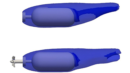 Numerical investigation on the ventilated supercavitating model with ...