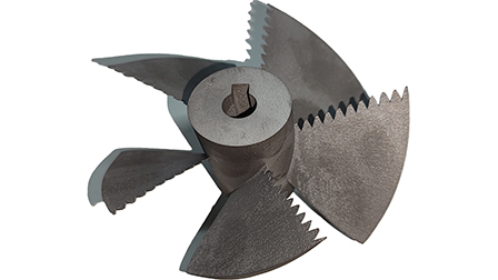 Serration of the impeller trailing edge to affect the hydrodynamics and ...