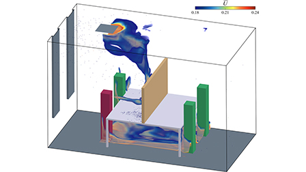 Impinging jet ventilation: Mitigating influenza transmission through ...