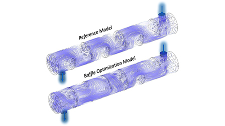 Baffle angle optimization of a typical shell and tube heat exchanger ...