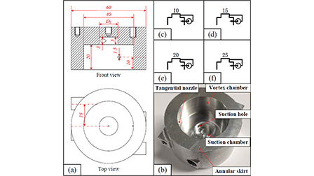 Effect of suction flow in water vortex unit on maximum suction force ...