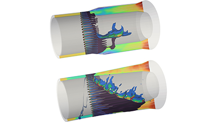 Propagation and heat release characteristics of rotating detonation in ...