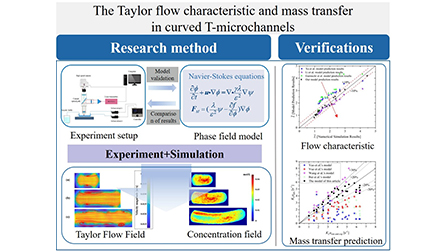 The Taylor flow characteristic and mass transfer in curved T ...