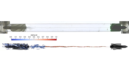 Simulation of the vane-type bubble separator using a hybrid Euler–Euler ...