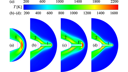 Aerodynamic heat and drag reduction for hypersonic rarefied flow around ...