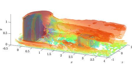 Turbulence around two obstacles in tandem: Effects of obstacle height ...
