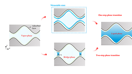 Two-step phase transition behavior of hydrocarbons in undulated ...