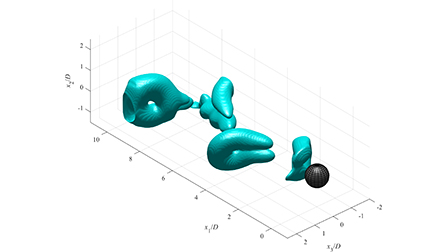 Effect of mass ratio on vortex shedding of a tethered sphere in the ...