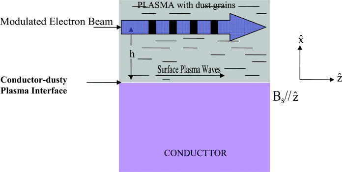 Excitation of surface plasma waves by a density modulated electron beam ...
