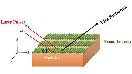 THz generation by laser coupling to carbon nanotube array | Physics of ...
