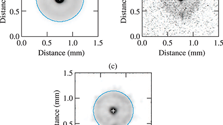 Measurement of cryogenic target position and implosion core offsets on ...