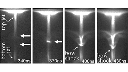 Morphology of shocked lateral outflows in colliding hydrodynamic flows ...