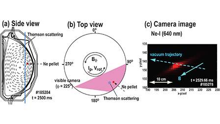 Measurement and simulation of small cryogenic neon pellet Ne-I 640 nm ...